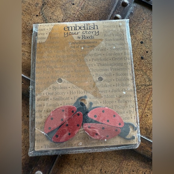 moeda | Other | Embellish Your Story By Roeda Set Of 2 Red Ladybug ...